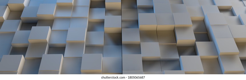 3d Rendering Illuminated Cubes Stock Illustration 1805065687 | Shutterstock