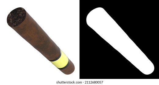3d Rendering Illustration Cigar Stock Illustration 2112680057 ...