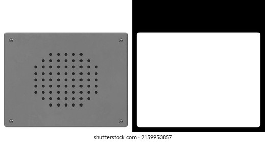 3d Rendering Illustration Intercom Speaker Stock Illustration ...