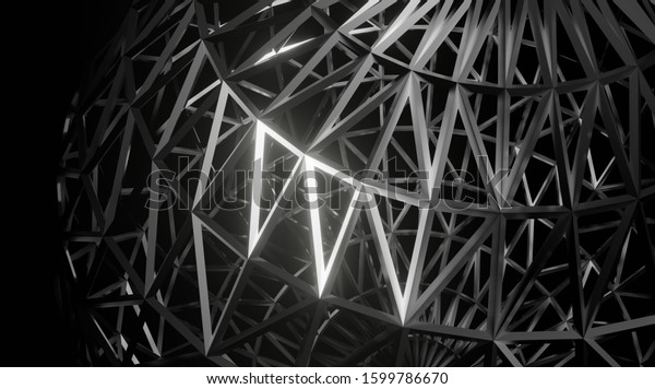 3d Rendering Illustration Wired Sphere Purpose Stock Illustration ...