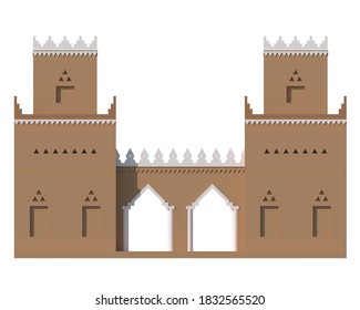 3d Rendering Image Arabic Traditional Gate Stock Illustration ...
