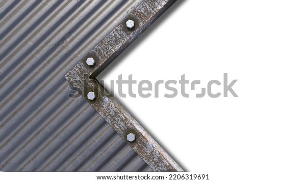 3d Rendering Image Rust Steel Frame Stock Illustration 2206319691 ...