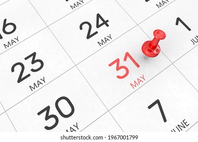 1,503 Calendar may 31 Images, Stock Photos & Vectors | Shutterstock