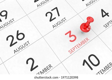 361 September 3rd Calendar Images, Stock Photos & Vectors | Shutterstock