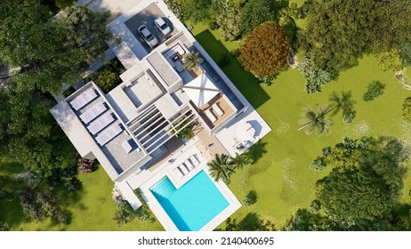 61 Aerial render residential villas Images, Stock Photos & Vectors ...