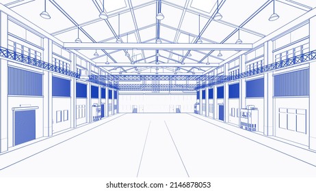 2,518 Factory interior drawing Images, Stock Photos & Vectors ...