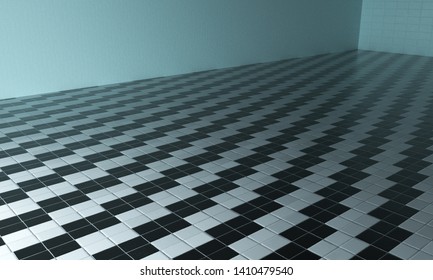 3d Rendering Interior Tiles Wall Tiles Stock Illustration 1410479540 ...