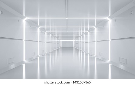 3d Rendering Interior White Clean Empty Stock Illustration 1431537365 ...