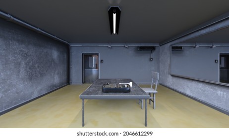 349 Police interrogation room Stock Illustrations, Images & Vectors ...