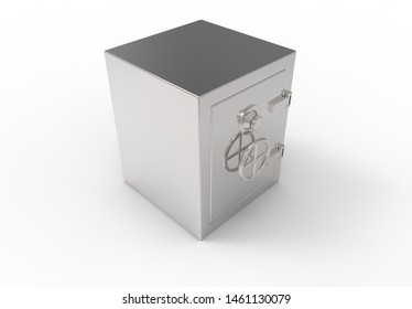 3d Rendering Line Drawing Safe Vault Stock Illustration 1461130079 ...