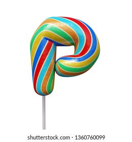 3d Rendering Lollipop Alphabet Stock Illustration 1360760066 | Shutterstock