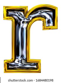 3d Rendering Lowercase Letter R Pristine Stock Illustration 1684480198 ...
