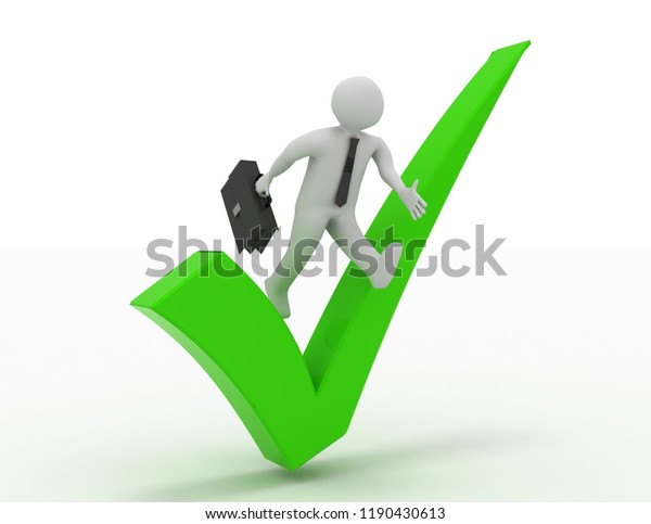 3d Rendering Man Running Right Sign3d Stock Illustration 1190430613 ...