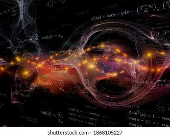 3d Rendering Math Formulas Abstract Elements Stock Illustration ...