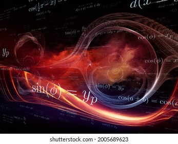3d Rendering Math Formulas Abstract Elements Stock Illustration ...