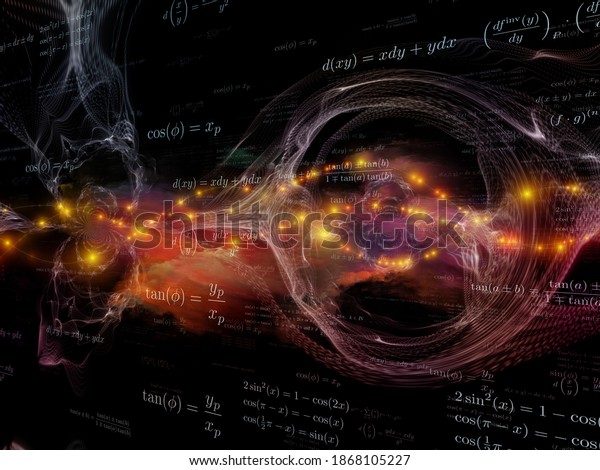 3d Rendering Math Formulas Abstract Elements Stock Illustration ...