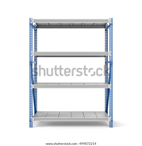 3d Rendering Metal Rack Four Shelves Stock Illustration 499872214 ...