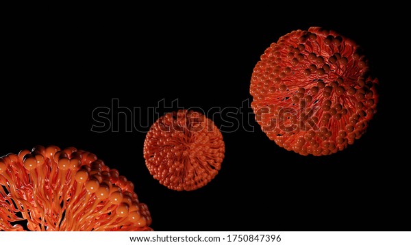 3d Rendering Micelle Structures Stock Illustration 1750847396