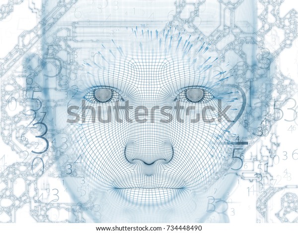 3d Rendering Mind Field Series Backdrop Stock Illustration 734448490 ...