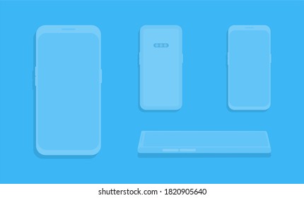 3d Rendering Mobile Template Design Poster Stock Illustration ...