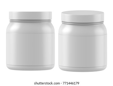 3d Rendering Mock Plastic Jar Screw Stock Illustration 771446179 ...
