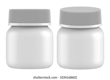 3d Rendering Mock Small Plastic Jar Stock Illustration 1034168602 ...