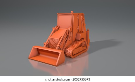 3d Rendering Model Crawler Mini Tractor Stock Illustration 2052955673 ...