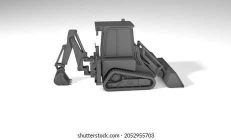 3d Rendering Model Crawler Mini Tractor Stock Illustration 2052955703 ...