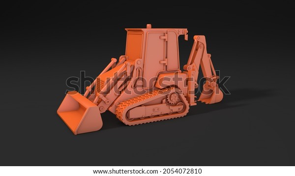 3d Rendering Model Crawler Mini Tractor Stock Illustration 2054072810 ...
