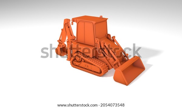 3d Rendering Model Crawler Mini Tractor Stock Illustration 2054073548 ...
