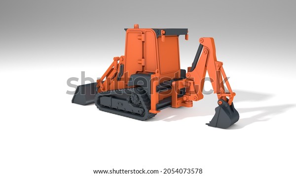 3d Rendering Model Crawler Mini Tractor Stock Illustration 2054073578 ...