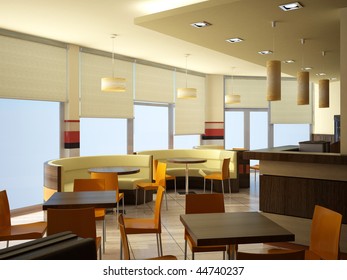 3d Rendering Modern Bar Interior Design 스톡 일러스트 44740237 | Shutterstock