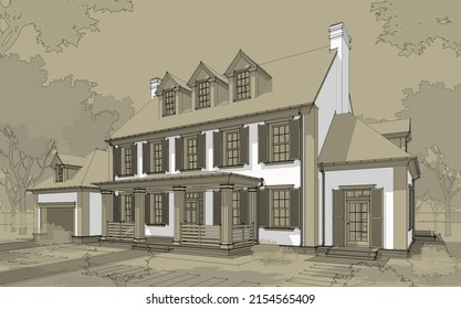 Colonial architecture drawing 1,631 รายการ ภาพ ภาพสต็อกและเวกเตอร์ ...