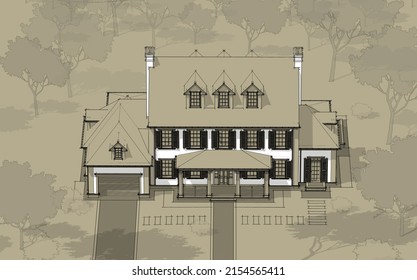 Colonial architecture drawing 1,631 รายการ ภาพ ภาพสต็อกและเวกเตอร์ ...