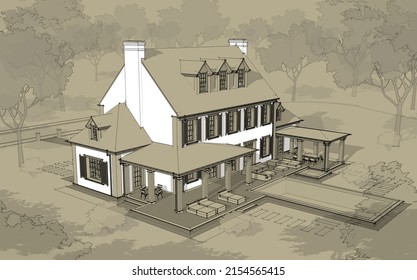 Colonial architecture drawing 1,631 รายการ ภาพ ภาพสต็อกและเวกเตอร์ ...