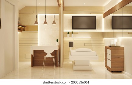 3d Rendering Modern Simple Small Clinic Stock Illustration 2030536061 ...