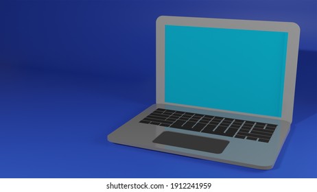 3d Rendering Modern Technology Smart Computer Stock Illustration ...