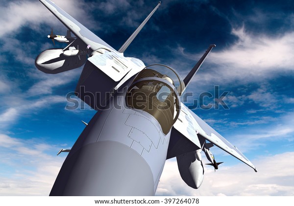 3d Rendering Modern Us Jet Fighter Stock Illustration 397264078 ...