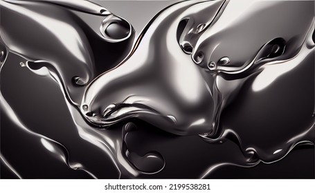 3d Rendering Molten Liquid Metals Stock Illustration 2199538281 ...