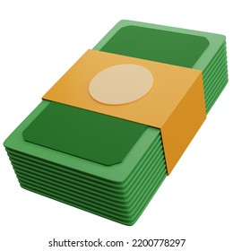 3d Rendering Money Note Isolated Stock Illustration 2200778297 ...