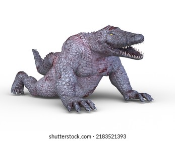 3d Rendering Monster Alligator Stock Illustration 2183521393 | Shutterstock