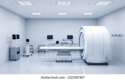 3d Rendering Mri Scan Machine Magnetic Stock Illustration 1523187407