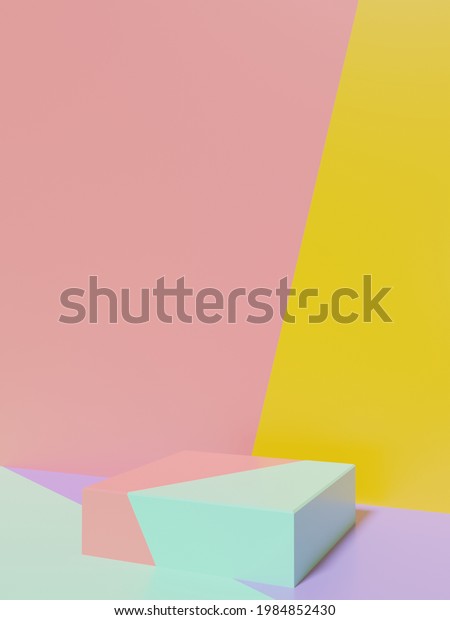 3d Rendering Multi Colors Product Display Stock Illustration 1984852430 ...