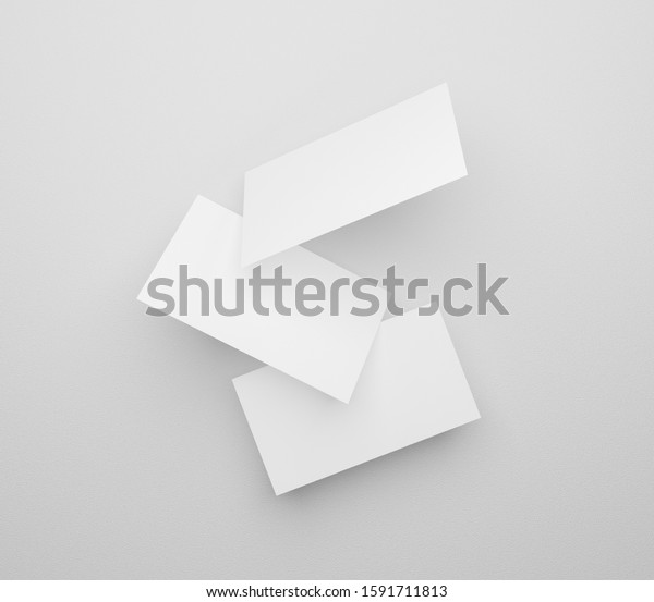 3d Rendering Namecard Isolated On Gray Stock Illustration 1591711813 ...
