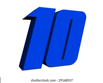 3d Rendering Number 10 Stock Illustration 29168557 | Shutterstock