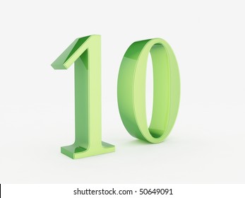 3d Rendering Number 10 Stock Illustration 50649091 | Shutterstock