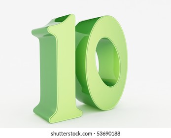 3d Rendering Number 10 Stock Illustration 53690188 | Shutterstock