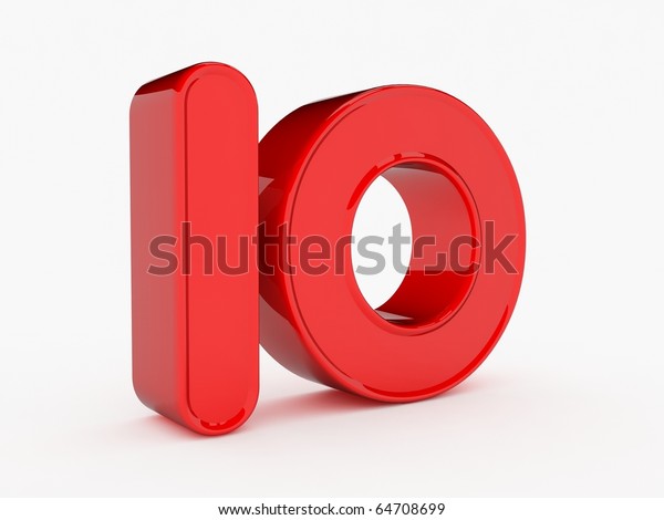 3d Rendering Number 10 Stock Illustration 64708699 | Shutterstock