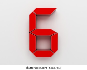3d Rendering Number 6 Stock Illustration 55637617 | Shutterstock