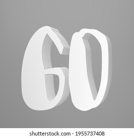 3d Rendering Number 60 Stock Illustration 1955737408 | Shutterstock